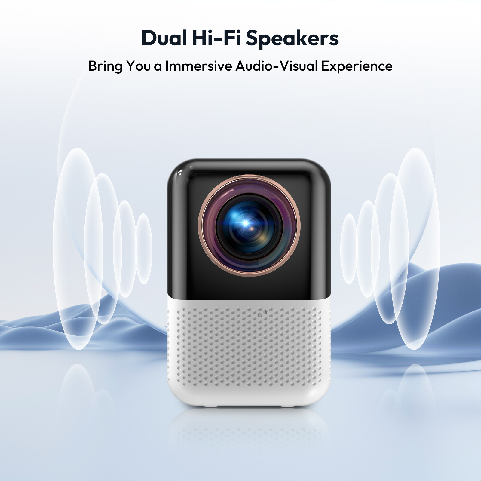 Smart Android Projector 4K UHD Portable WiFi Home Cinema Theater ...