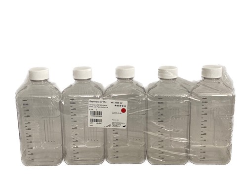 (5/Pk) THERMO NALGENE 2L PETG Biotainer Square Bottle w/ 48mm Screw Cap ...