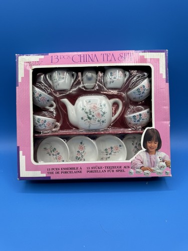 Vintage 13 Piece Kids Porcelain China Tea Set | eBay