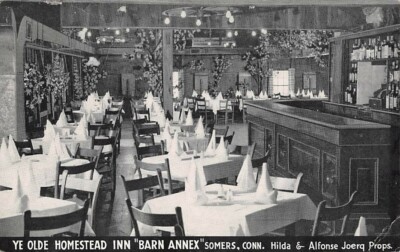 SOMERS, CT ~ 2 PCs, HOMESTEAD INN EXT & "BARN ANNEX" INT, ADV PCs ...