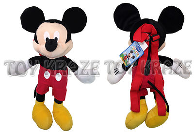 MICKEY MOUSE PLUSH BACKPACK! DOLL BAG STUFFED TOY FIGURE LICENSED ...