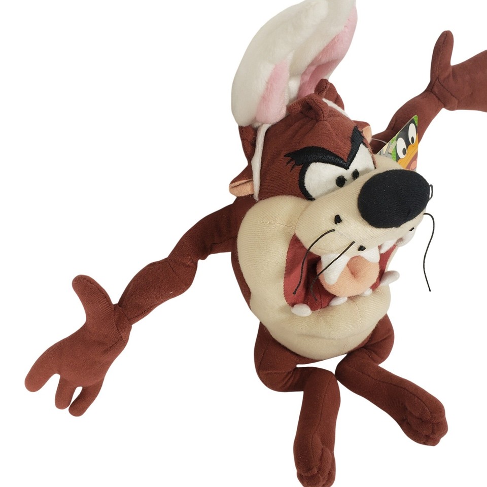 Rare Looney Tunes Taz Tasmanian Devil Easter Bunny Plush Animal Duck ...