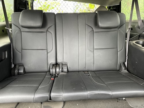 15-20 Chevy Suburban Black Leather Rear Third 3rd Row Power Fold Seats ...