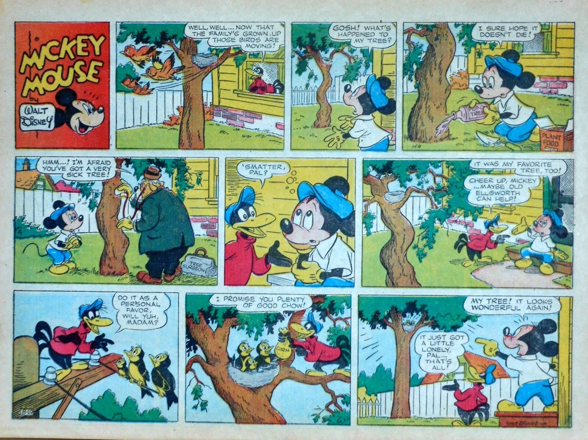 Old Mickey Mouse Cartoon Comics