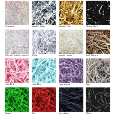 Shredded Paper Metallic Shred Shreds Filler Hamper Gift Boxes 56.6g ...