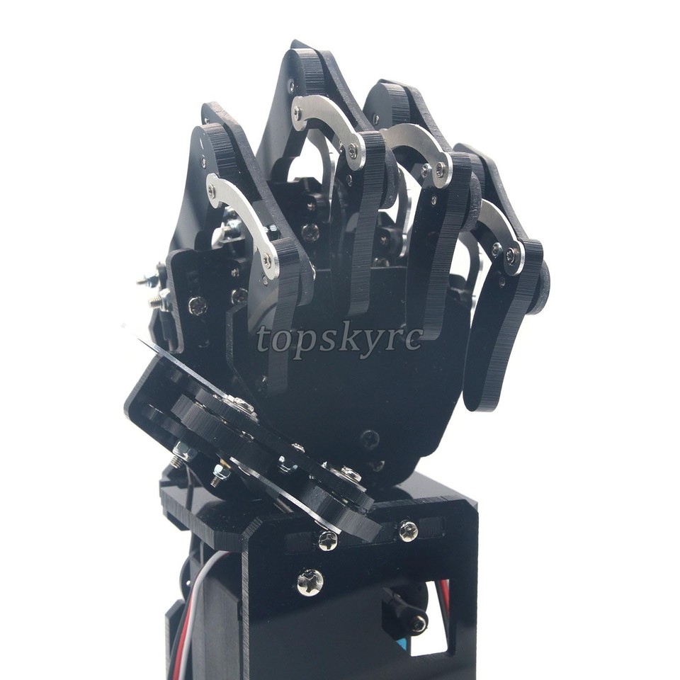 Robot Mechanical Arm Claw Humanoid Left Hand with Servos for Robotics ...