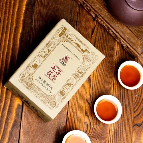 Jingwei Fu Cha Shaanxi Qizi Jinhua Fu Tea Golden Flower Tea Brick 357g ...