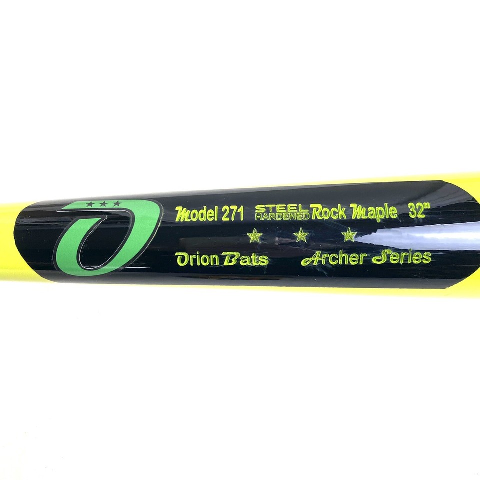Orion Bats Archer Series GREEN CRAYON BBCOR Wood Bat 32” | eBay