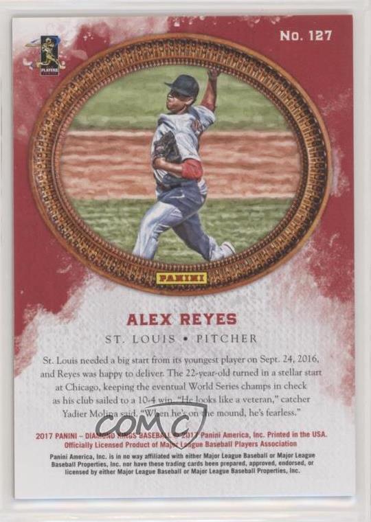2017 Diamond Kings Rookies Grey Framed Alex Reyes (Ball Over Head ...