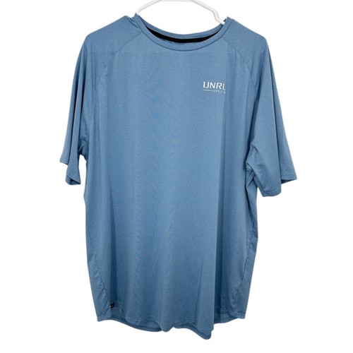 UNRL Supply Co Performance Tee Blue Crew Neck Short Sleeve Activewear ...