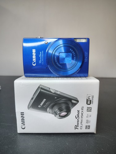 Blue Canon PowerShot ELPH 190 IS 20.0 MP 10x Optical Zoom HD WiFi 1 ...