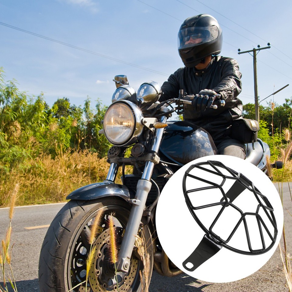 Motorcycle Headlight Shield Fairing Trim Cover Front Guard Grill | eBay ...