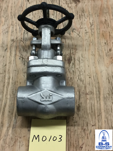 Forged Stainless Gate Valve 1 1/2" 1.5" 800 Socket Weld SWI Fig: AAF ...