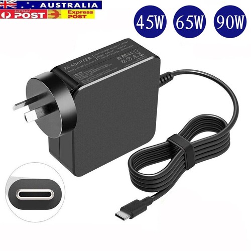 90W USB C Type-C AC Adapter Laptop Charger Universal Power Supply Cable ...