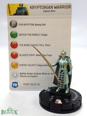 Heroclix Man of Steel Movie set Kryptonian Warrior #006 Gravity Feed fig w/card! | eBay
