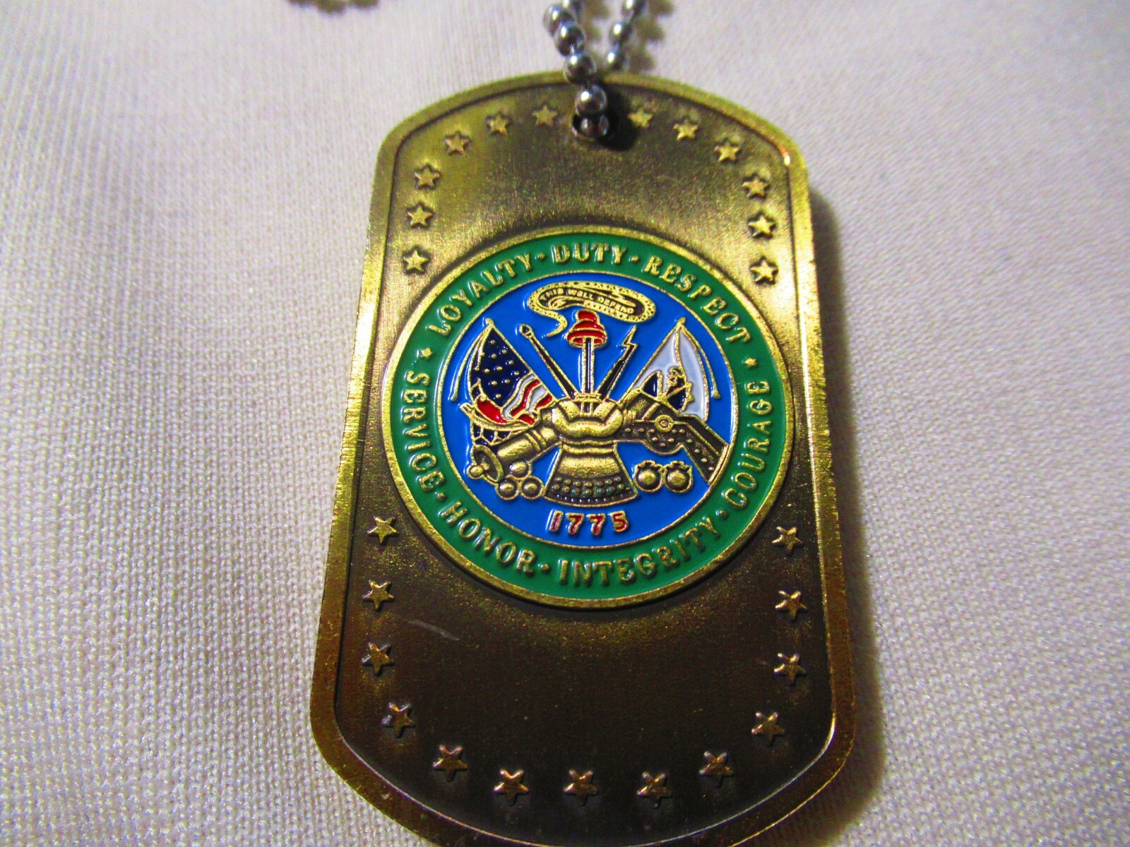 US ARMY DOG TAG Challenge Coin w/ chain | eBay