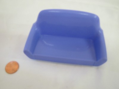 Dollhouse Miniature Periwinkle Couch Sofa For Living Family Room 4.25 ...