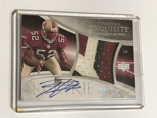 2007 Exquisite Collection Patrick Willis Auto RC 139/225 RPA Patch ...