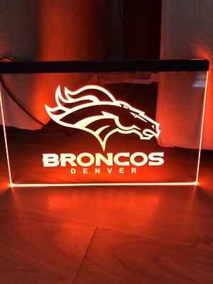 DENVER BRONCOS LED NEON LIGHT SIGN 8x12 | eBay