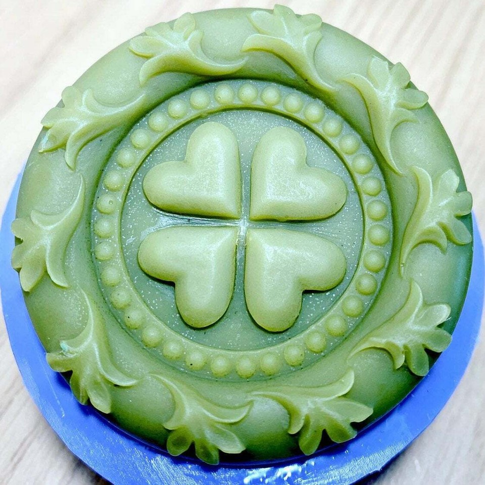 silicone shamrock soap mold 4 leaf clover mould homemade | eBay