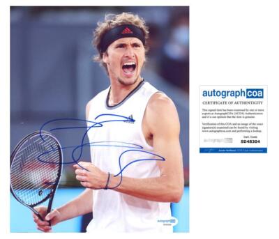 Alexander Zverev AUTOGRAPH Signed ATP Tennis Star Autographed 8x10 ...