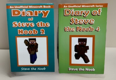 Diary Of Steve The Noob Books Unofficial Minecraft Set Of 2 | eBay