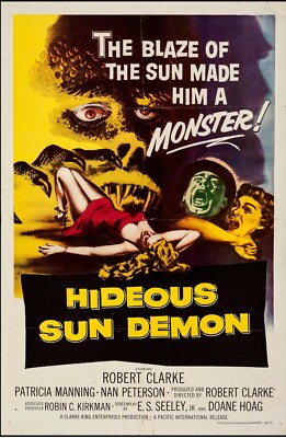 THE HIDEOUS SUN DEMON 1958 ORIGINAL 1sht Poster Film by & starring ...