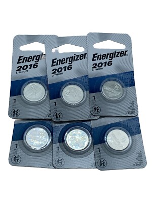 Energizer ECR2016BP Single Use Lithium Battery, Exp 03-2031, 6 Pack ...