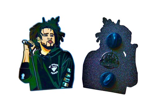 Cole Enamel Pin - 2 Inch Lapel Pin - Real Hip Hop Legend Rap Great ...