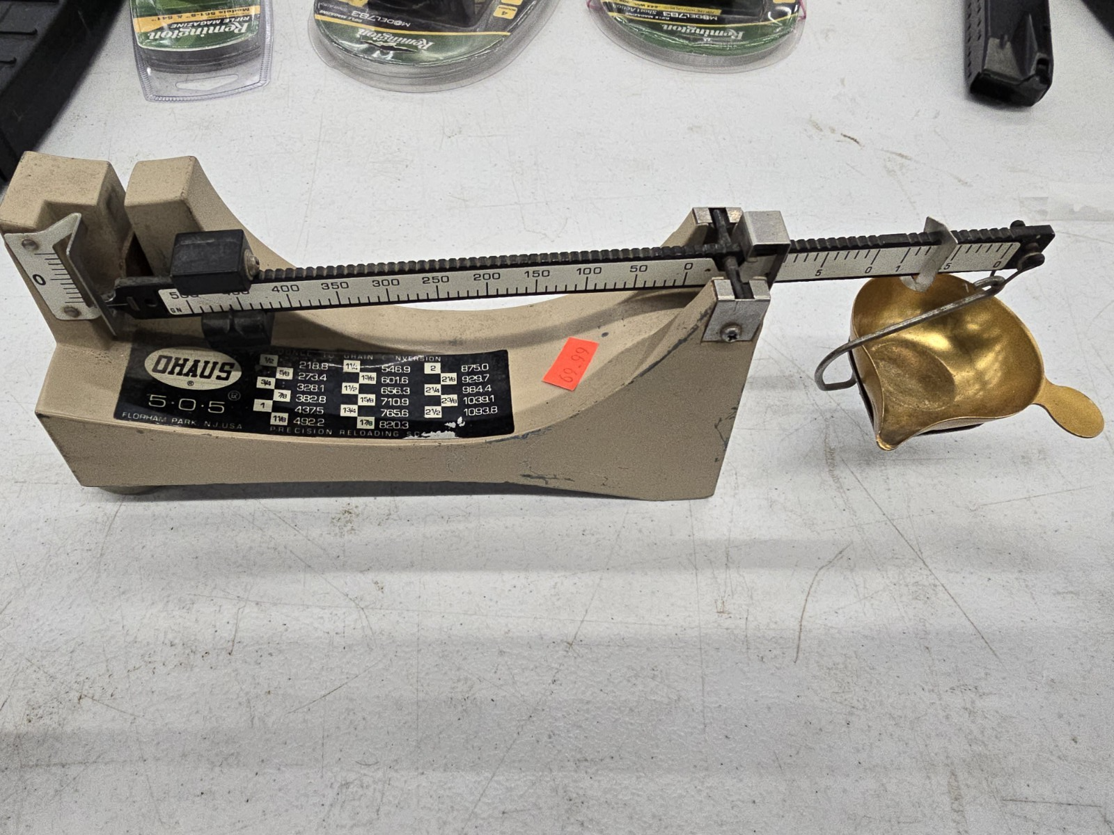 LOT #606 OHAUS POWDER SCALE 5-0-5 | eBay
