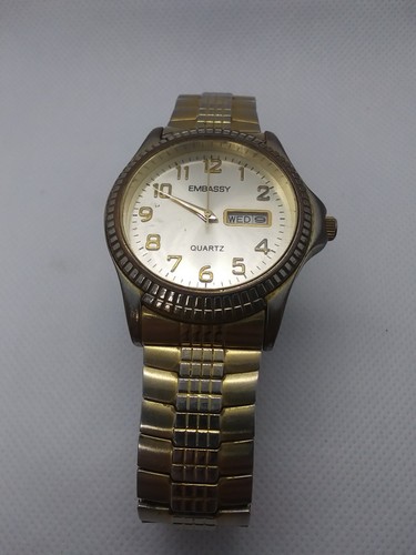 Vintage Embassy Day/Date Quartz Watch For Parts Or Repair | eBay