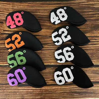 48 52 56 60 Wedge Covers 4pcs Neoprene Golf Iron Wedge Head Covers for ...