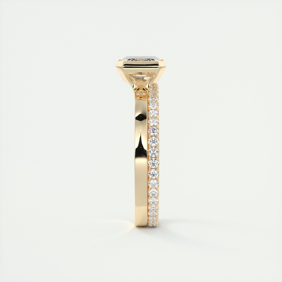 2.42ct moissanite emerald cut wedding ring | eBay