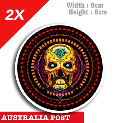 Day Of Death Skull Decal Stickers | eBay Australia