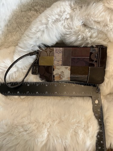 Coach Patchwork Y2K Wristlet Clutch Makeup Bag Purse 7x5 | eBay