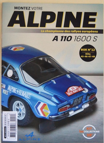 Ixo "Alpine A110 1600S 1971" Rallye de MC. E 1/8. Kit n°045. Réf ...