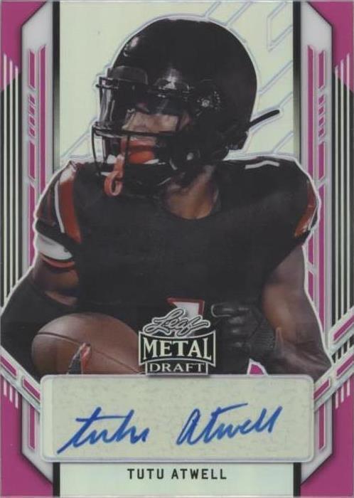 2021 Leaf Metal Draft - Portrait Autographs Tutu Atwell #PA-TA1 Pink ...