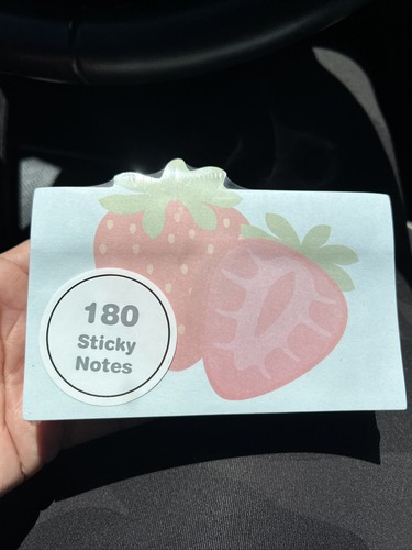 Strawberry Sticky Notes (180) New! James Burke | eBay