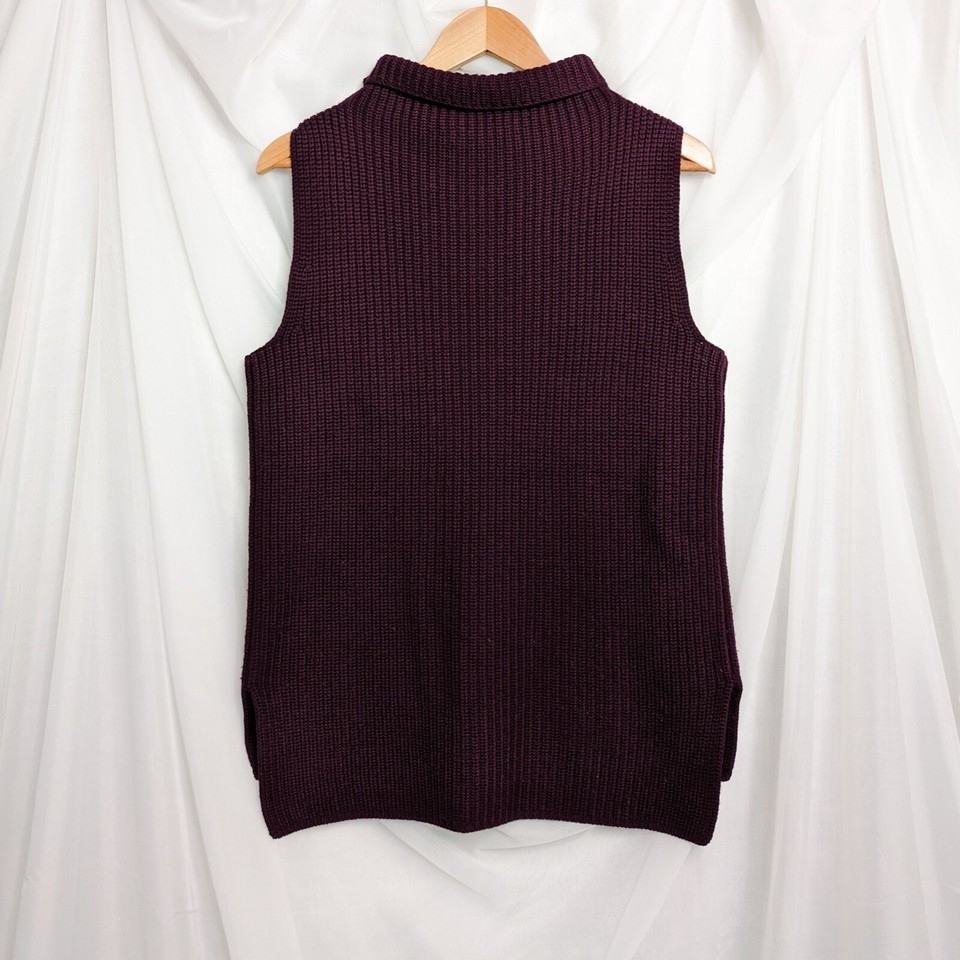 Aubergine Merino Wool Sweater Top By Classiques Entier | eBay