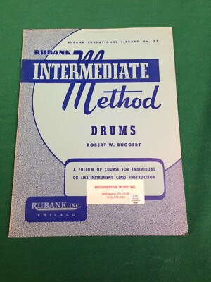 Rubank Intermediate Method - Drums (Paperback) | eBay