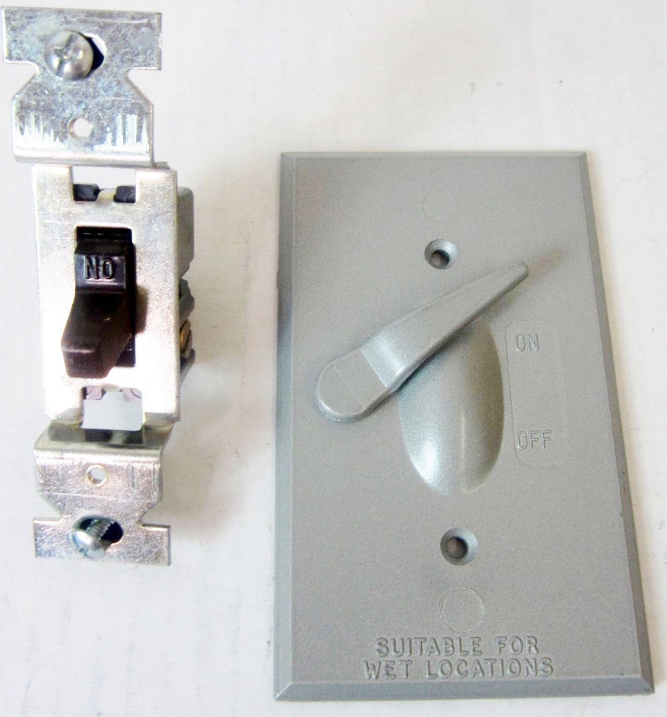 AMERICAN ELECTRIC SW-1 LEVER SWITCH COVER AND SINGLE POLE DEVICE ...