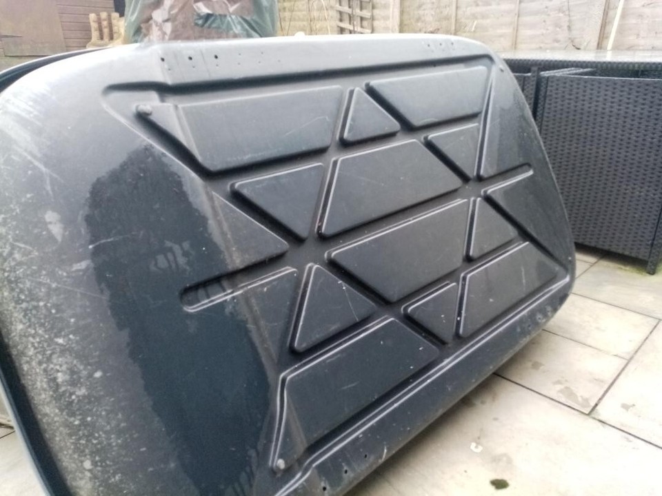 Halfords 320 Litre Grey Roof Box | eBay