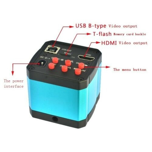 16MP HDMI USB Digital Industry Video Microscope Camera Eyepiece C Mount ...