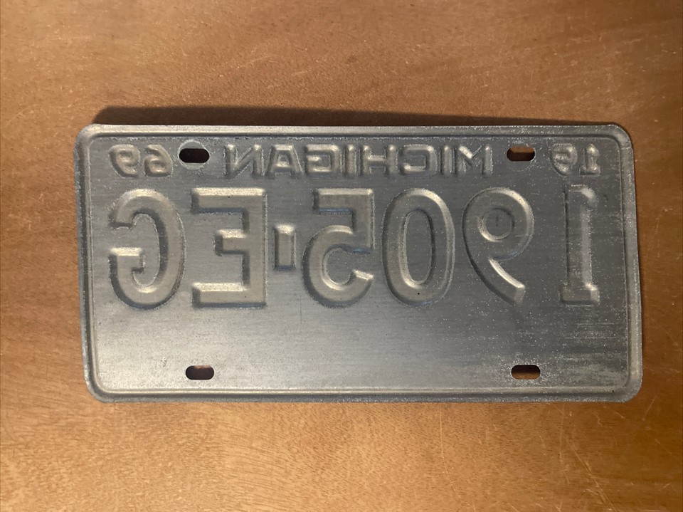 1969 Michigan License Plate Commercial Truck # 1905-EG | eBay