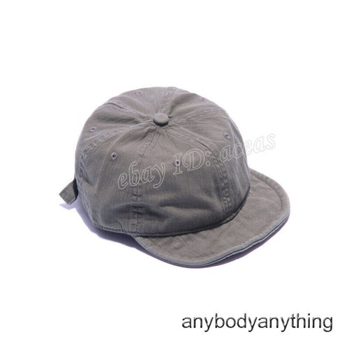 Short Soft Brim Adjustable Baseball Cap Washed Work Vintage Casual Hat ...