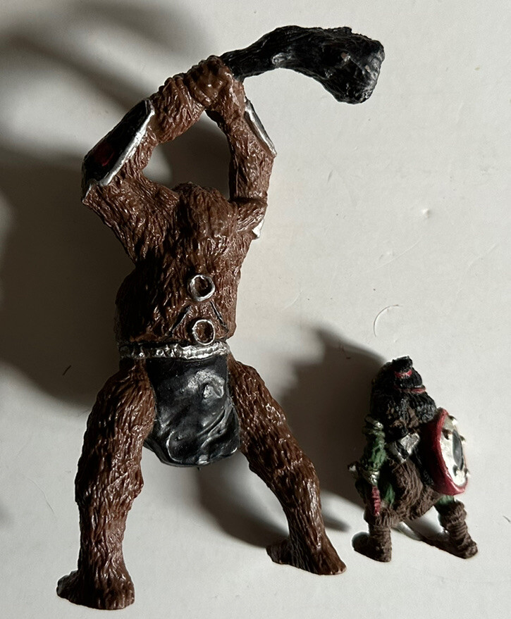 VINTAGE ADVANCED DUNGEONS & DRAGONS BUGBEAR AND GOBLIN PVC FIGURE LJN ...