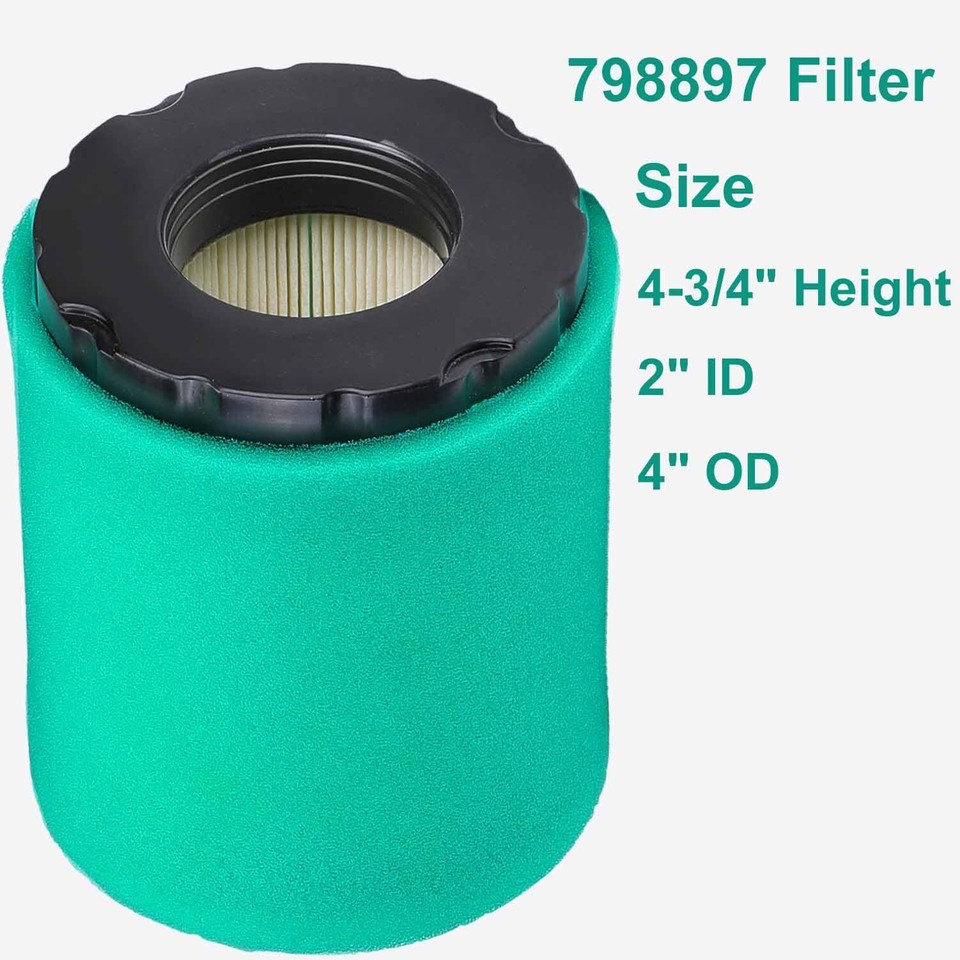 2 Pack 798897 Air Filter with Briggs and Stratton 49M977 49L977 44Q977 ...