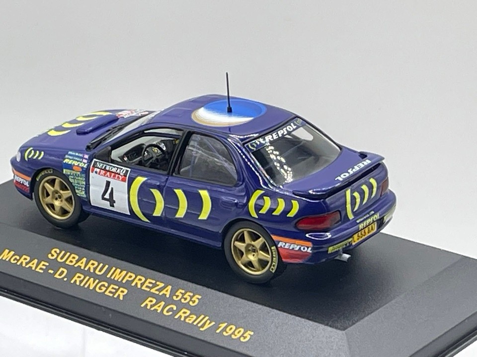 1/43 BOXED SUBARU IMPREZA 555 LOMBARD RAC NETWORK Q RALLY 1995 COLIN ...