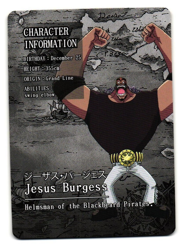 Jesus Burgess SR OP-KOA01-030 One Piece Anime TCG CCG Anime Card | eBay