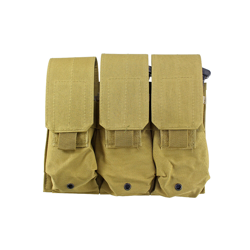 Tactical Molle Triple Magazine Pouch for 5.56/.223 Single/Double Stack ...